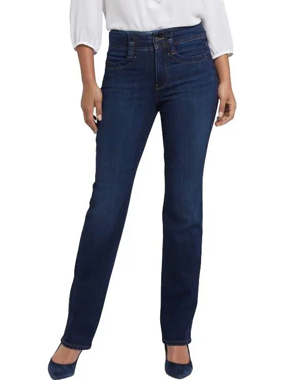 NYDJ Marilyn Hollywood High Waist Straight Leg Jeans - Northbridge