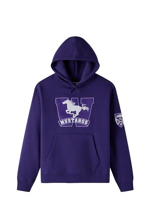OVO X Western University Mustangs Campus Fleece Hoodie - Western Purple