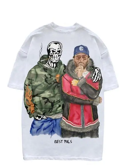 ERIC EMANUEL X Warren Lotas Best Pals T-shirt - White