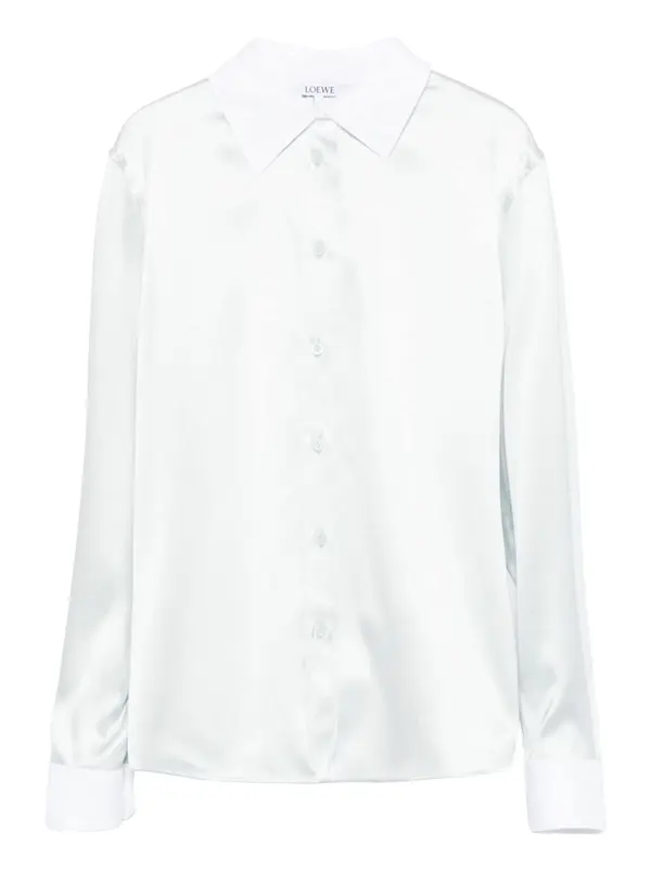 Loewe Satin Shirt - Blue