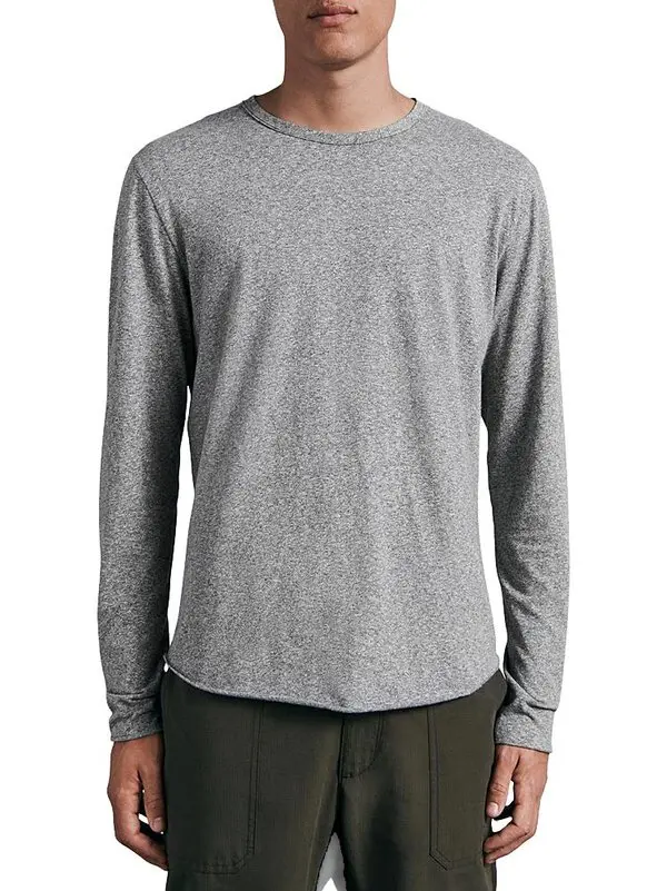 Rag & Bone Haydon Jaspe Long Sleeve Tee - Ivory