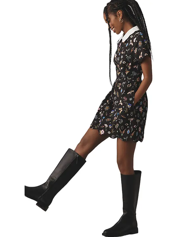 REFORMATION Nancy Knee High Boots - Black