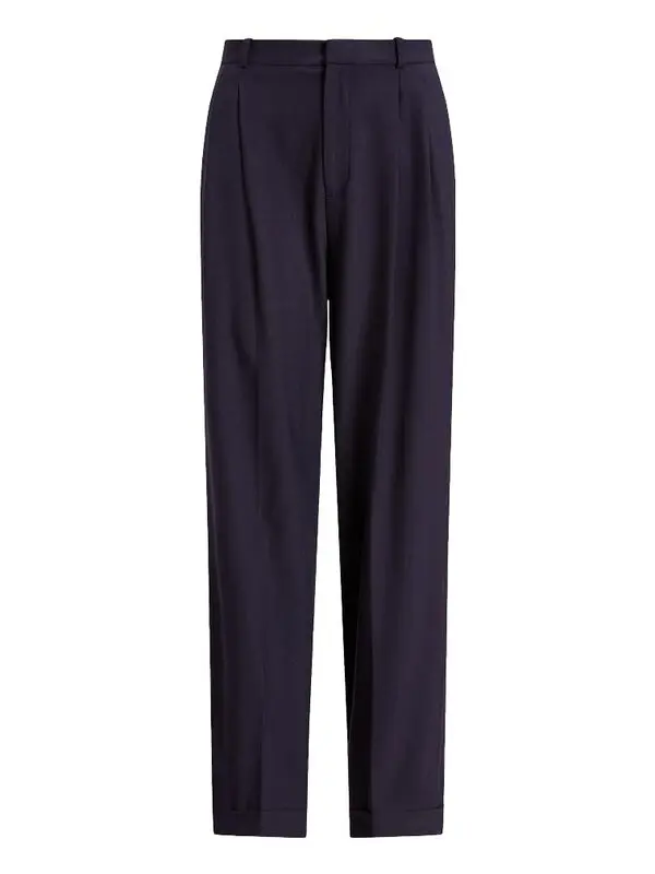 Polo Ralph Lauren Wool Straight-leg Pants - Navy