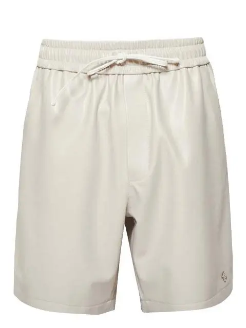 Amiri Vegan Leather Shorts - Beige