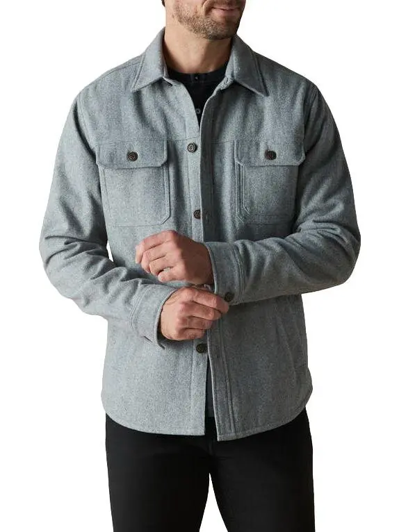 THE NORMAL BRAND Brightside Flannel Lined Workwear Jacket - Ash