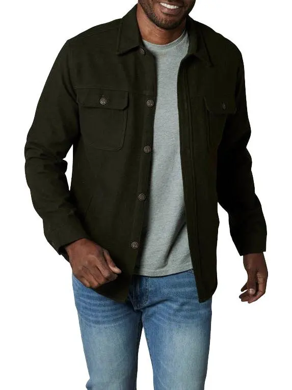 THE NORMAL BRAND Brightside Flannel Lined Workwear Jacket - Green