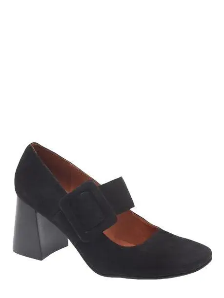 CHOCOLAT BLU Halle Mary Jane Pump - Black Suede