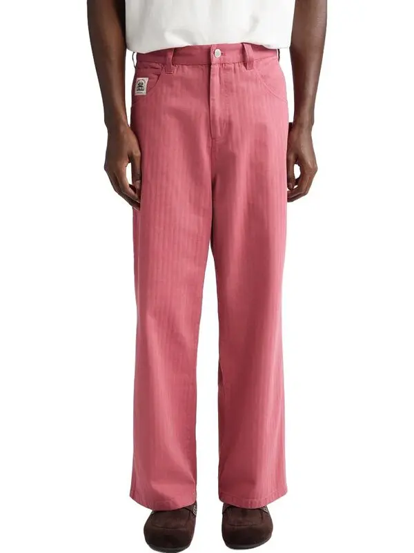 BODE Knolly Brook Twill Trousers - Pink