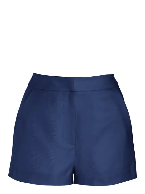 SERGIO HUDSON Zip-front Shorts - Navy