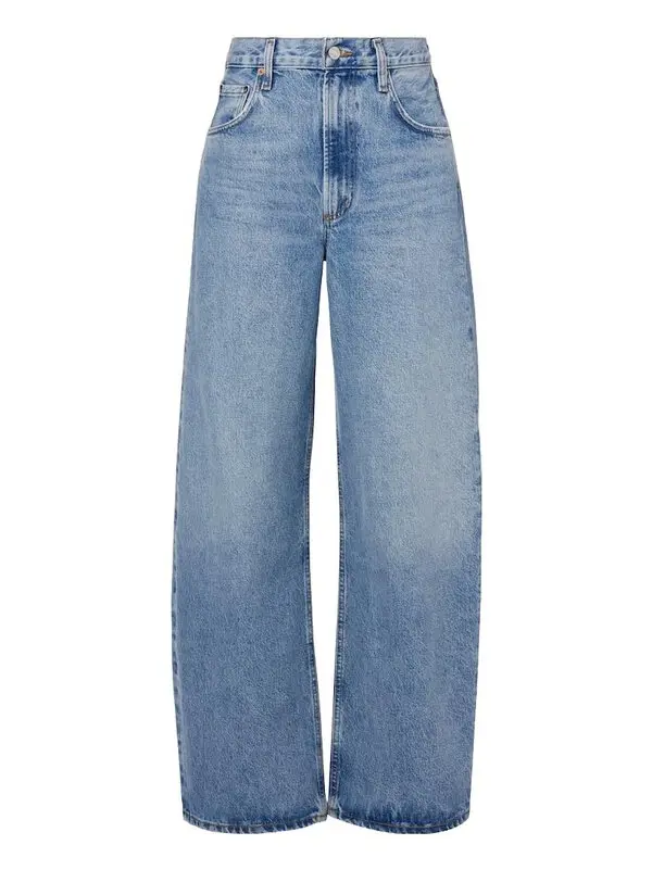 AGOLDE Low-rise Wide-leg Jeans - Blue