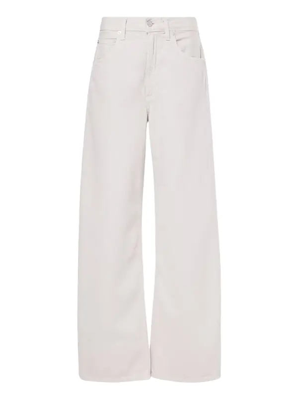 AGOLDE Low-rise Wide-leg Jeans - White