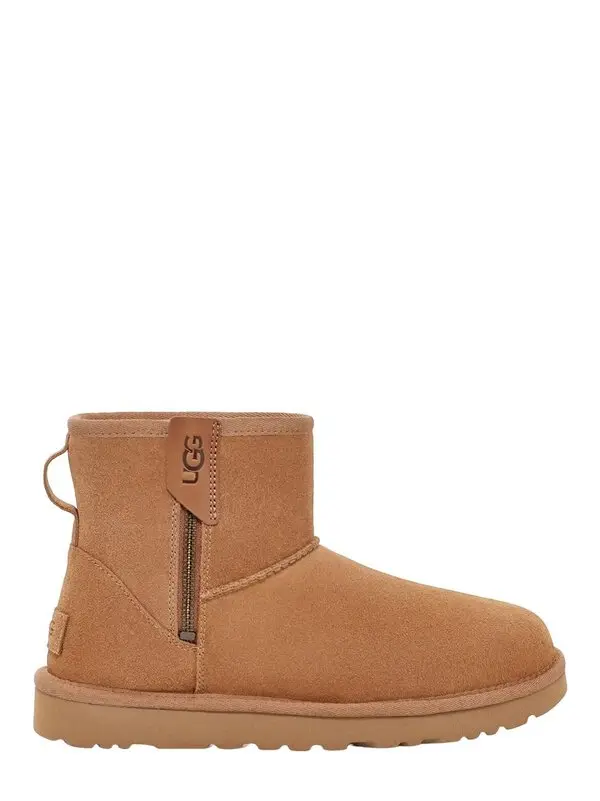 UGG Classic Mini Bailey Zip Boots - Chestnut