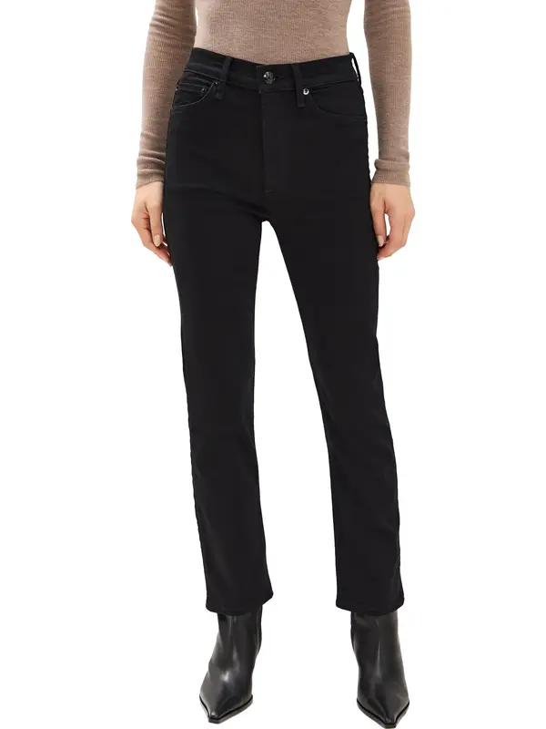 Rag & Bone Flexi Wren High-rise Ankle Slim Jeans - Black