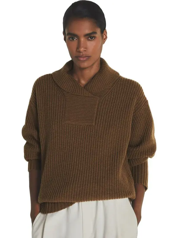 Les 100 Ciels Wool And Cashmere Jumper - Chestnut