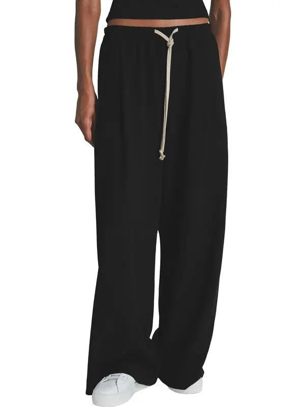 Les 100 Ciels Alexs Twill Trousers With Wool - Black