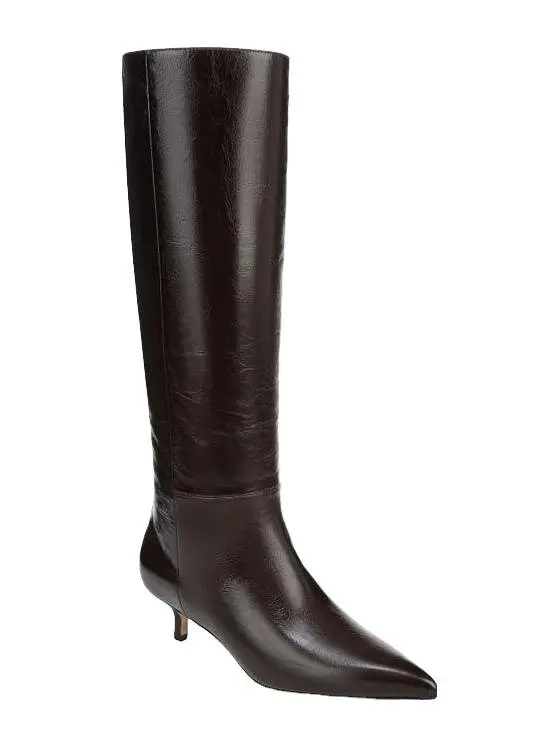 Veronica Beard Lisa 45 Knee High Boots - Dark Raisin