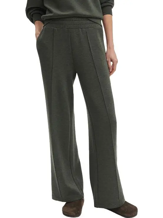Varley The Wide Leg Pants - Olive Marl