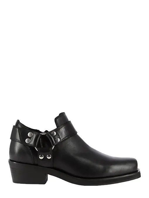 The Kooples Hardware-embellished Leather Ankle Boots - Black