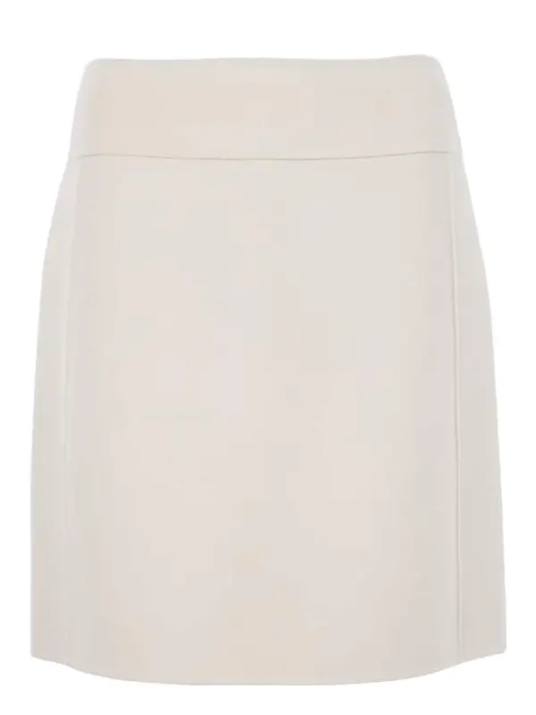 Max Mara Wool Miniskirt - White