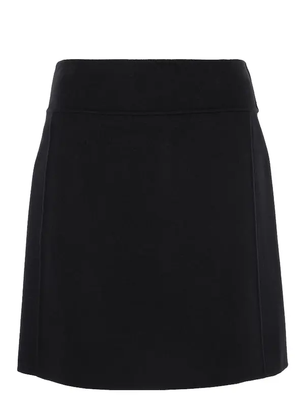 Max Mara Wool Mini Skirt - Black