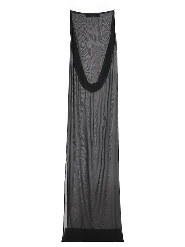 Jacquemus The Ameno Silk-blend Gown - Black