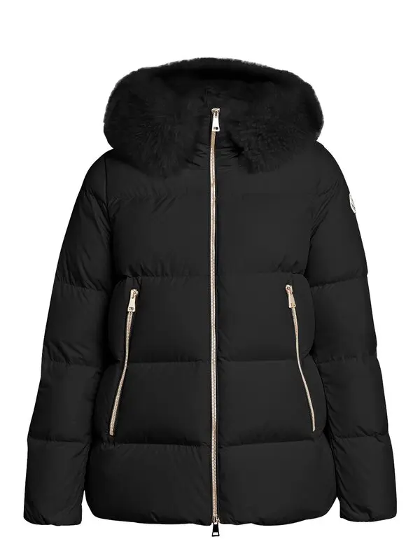 Moncler Laiche Short Puffer Parka Jacket - Black