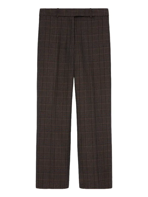 KALLMEYER Nora Tartan Tuxedo Trousers - Smoke