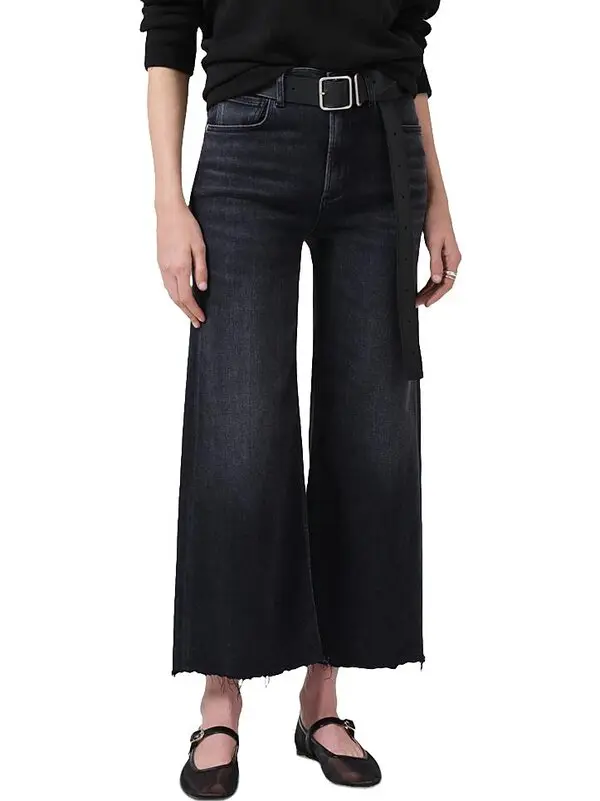 Citizens Of Humanity Lyra High-rise Wide-leg Cropped Jeans - Medallion