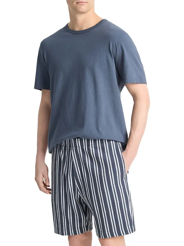 Vince Jacquard Striped 7.5" Shorts - Venice Blue