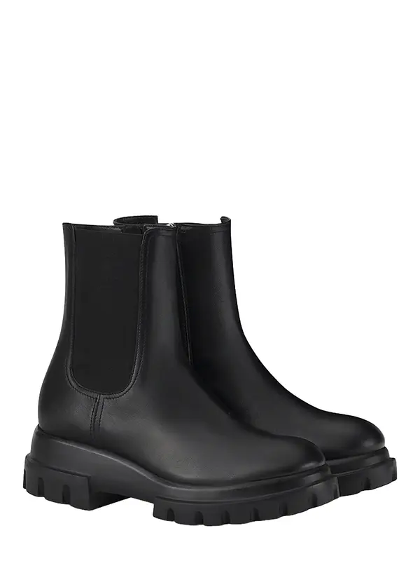 Agl Chunky Beat Stretch Platform Booties - Nero