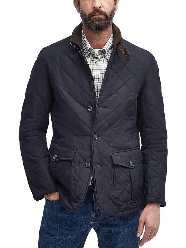Barbour Lutz Quilted Jacket - Navy