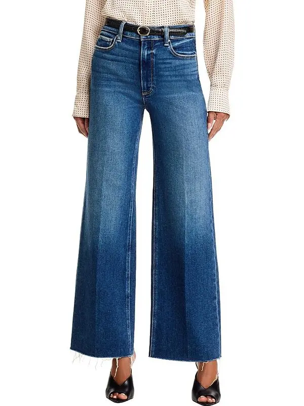 Paige Anessa " High-rise Wide-leg Jeans - Arpeggio