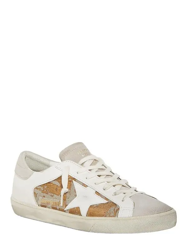 GOLDEN GOOSE Super-star Low Top Sneakers Exclusive - Whitegold