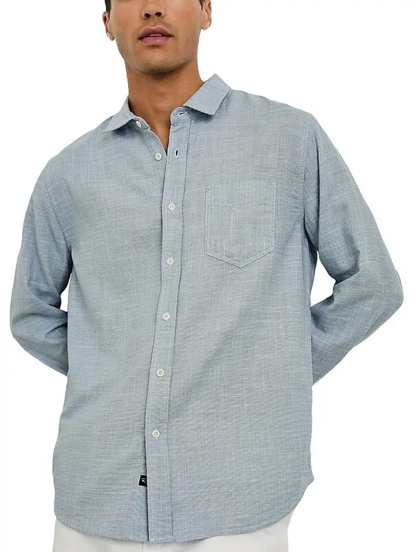 Rails Wyatt Regular Fit Button Front Shirt - Tidal Etch