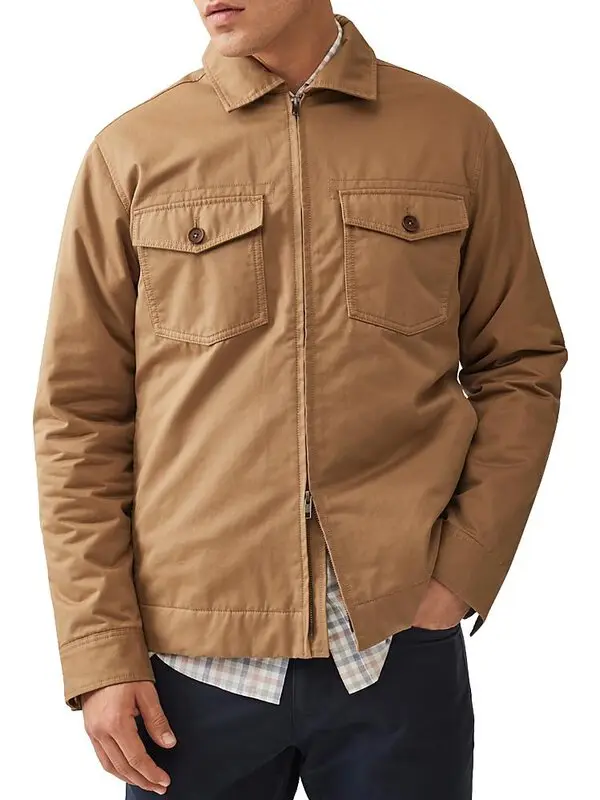 Rodd & Gunn Fordell Premium Zip Front Jacket - Tan