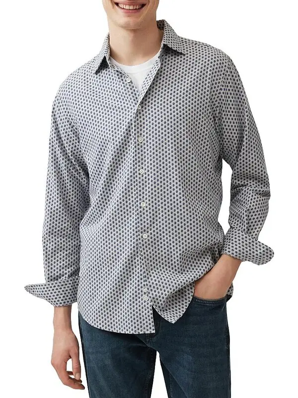 Rodd & Gunn Lockington Button Front Shirt - Smoke