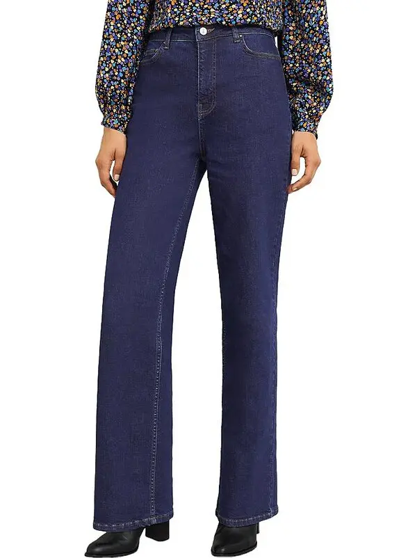 HOBBS LONDON Hadden Wide Leg Jeans - Indigo