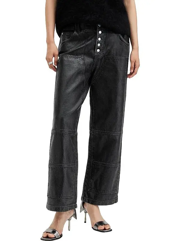 ALLSAINTS Tay Mid-rise Carpenter Jeans - Black