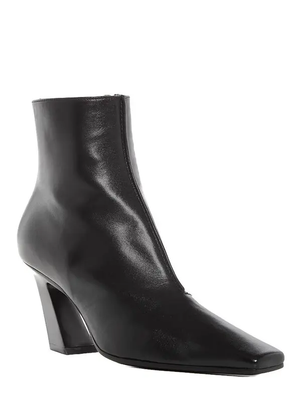 Bottega Veneta Lewis Block Heel Booties - Nero