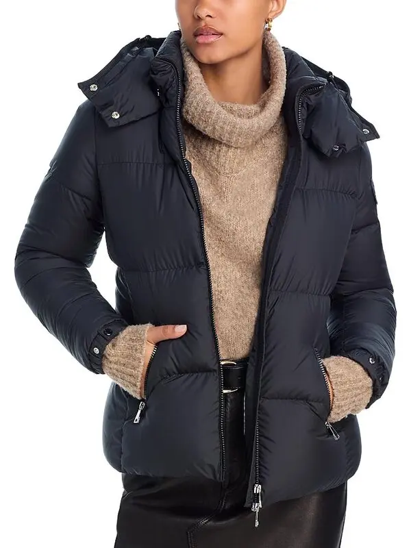 Moncler Fourmines Hooded Down Jacket - Black