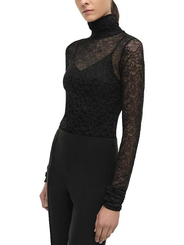 Simkhai Zurie Combo Bodysuit - Black