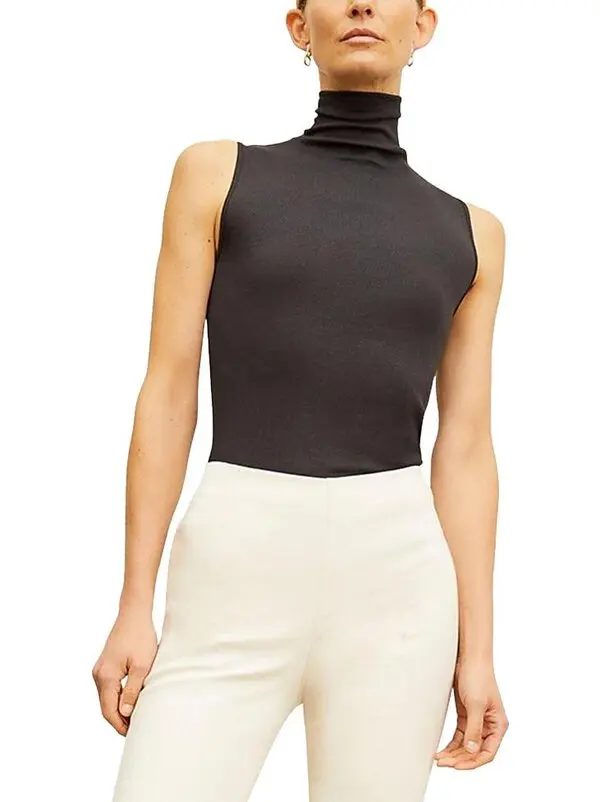 M.M.LAFLEUR Jett Tank Organic Ribbed Pima Cotton - Black