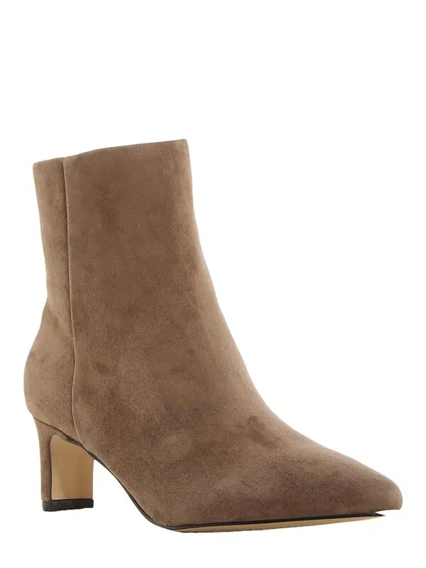 Andre Assous Pointed Toe Winter Booties - Desert Taupe