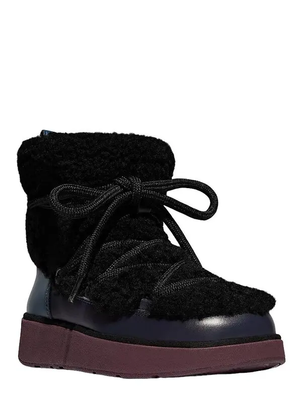 Fitflop Gen-ff X Roksanda Curly Shearling Ankle Boots - Black Mix