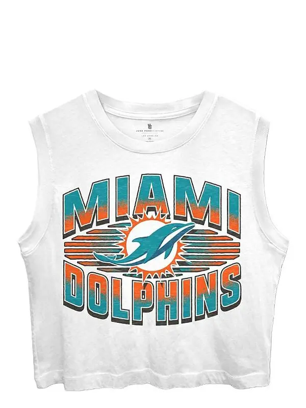 Junk Food Clothing Nfl Miami Dolphins Tank - White