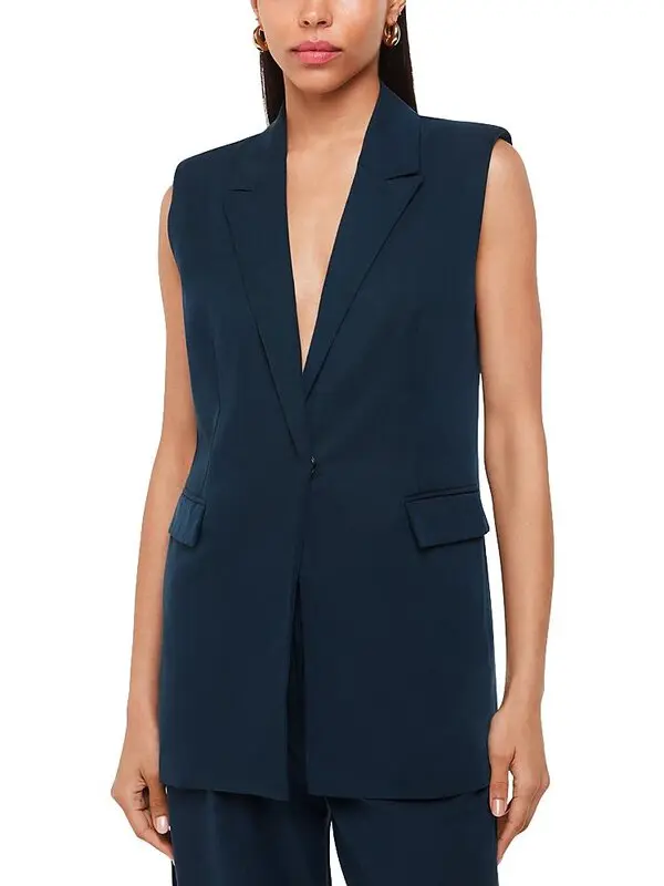 Whistles Joss Sleeveless Blazer - Navy