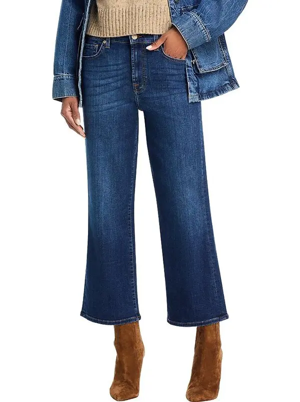 7 For All Mankind Alexa High-rise Cropped Jeans - High Wave