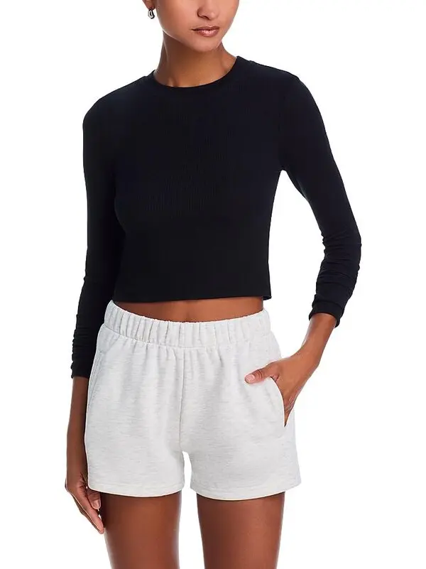 Splits59 Louise Cropped Tee - Black