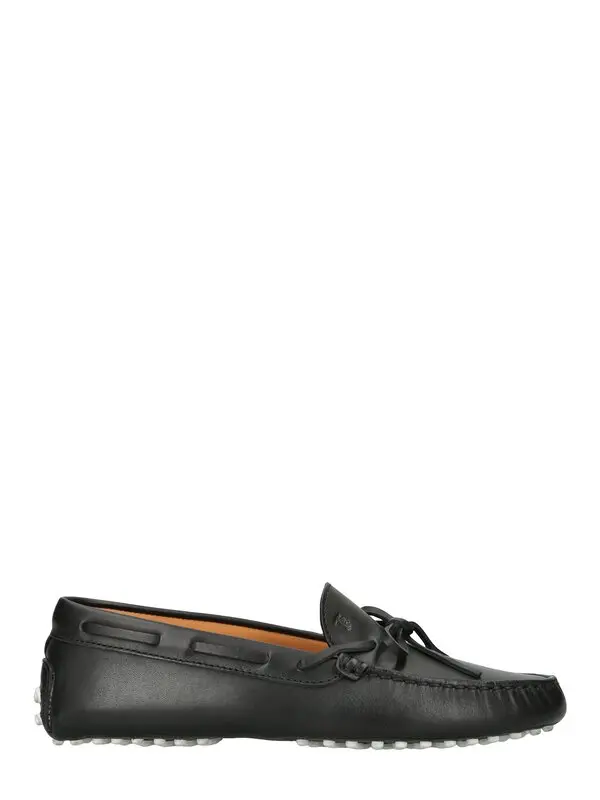 TOD'S Leather Gommini Loafers - Black