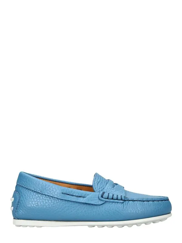 TOD'S Leather Gommini Loafers - Blue